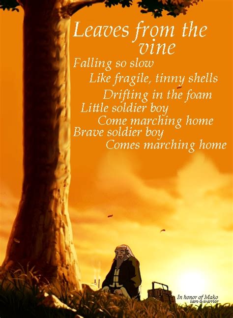 Leaves From The Vine Falling So Slow Like Tiny Fragile Shells Drifting