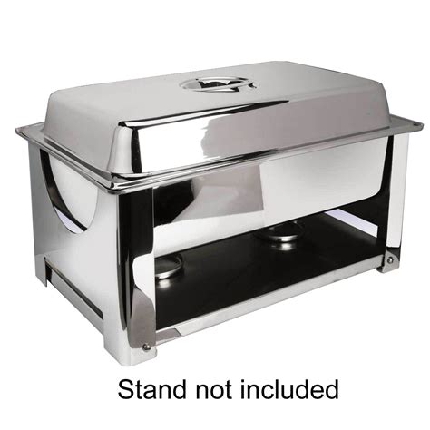 Eastern Tabletop 8 Qt Ss Rectangular Collapsible Chafer Wasserstrom
