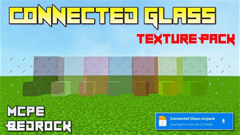 Connected Glass Texture Pack Mcpe 120 Connected Glass Minecraft Pe