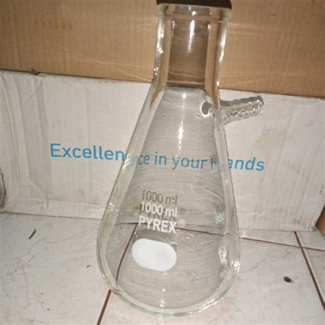 Jual Filtering Flask Erlenmeyer Cucuk 1000 Ml Pyrex Jakarta Barat Dunia Lab JKT Tokopedia