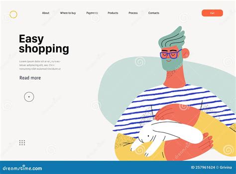 Online Shopping And Electronic Commerce Vector Illustration Series Stock Vector Illustration