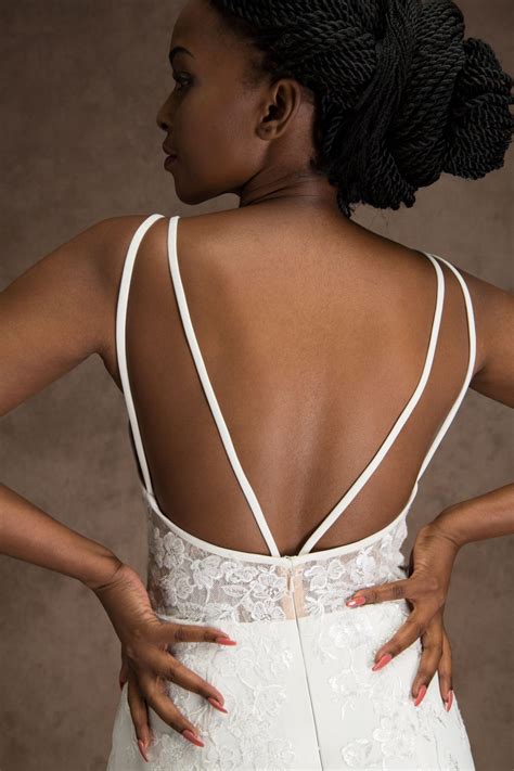 Cassandra Lace Sheath Wedding Dress Grace Ivory