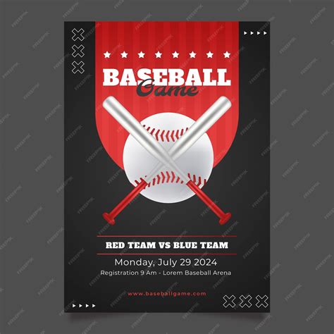Premium Vector Baseball Template Design