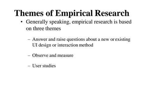 SOLUTION Empirical Research Methods Studypool