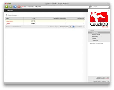 Couchdb Futon から Couchdb を操作してみよう — Resellschaft