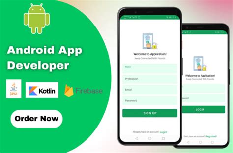 create an android application using java or kotlin by umairdeveloper7
