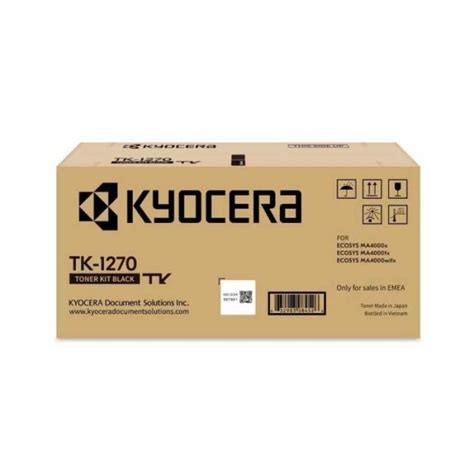 Buy Genuine Kyocera Tk 1270 Black Toner Cartridge Inkredible Uk