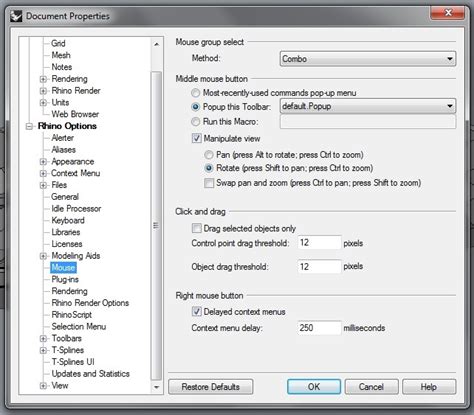 Right Mouse Button Rotate Rhino For Windows McNeel Forum