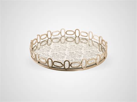 Купить Поднос зеркальный в стиле арт деко