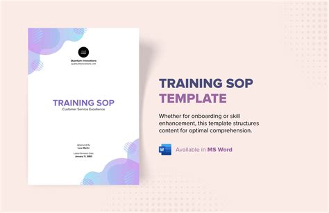 Editable SOP Templates In Word To Download Editable SOP Templates In Word To Download