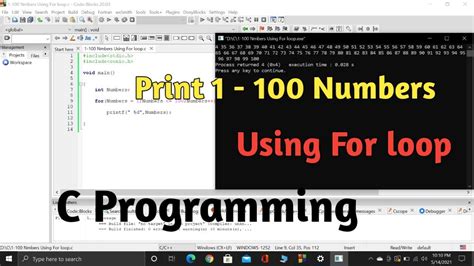 how to print 1 to 100 numbers using while loop c programming