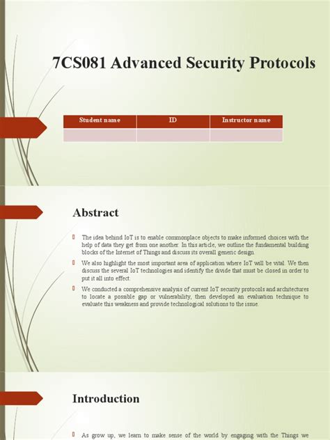 7cs081 Advanced Security Protocols Pdf