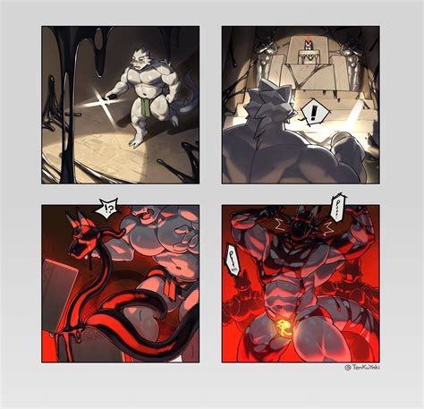 Rule 34 2024 Anubis Black Goo Bottomwear Clothing Comic Panel Deity Dragon Egyptian Mythology