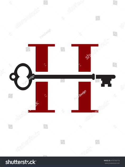 h key stock vector royalty free 470739719 shutterstock