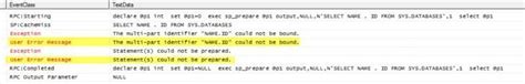Sql Server Fix Msg 8180 Statements Could Not Be Prepared