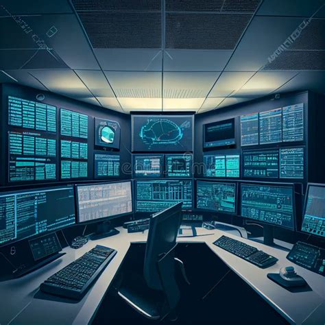 Multiple Computer Screens Monitoring System With Multiple Displays On
