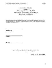 Fall Prelim Pdf ECE Digital Logic And Computer Organization Fall ECE