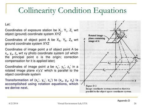 Ppt Mathematical Foundation Of Photogrammetry Part Of Ee5358