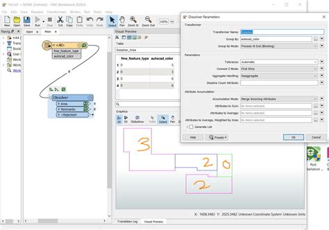 FME Desktop How To Count The Number Of Dissolved Polygons And Store Them In A Field