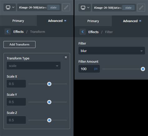 customize the scroll animation effects