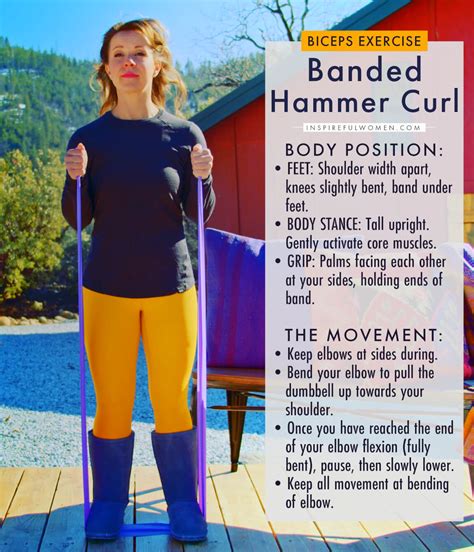 Band Hammer Curl Inspireful Women