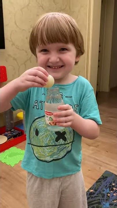 Фокус шарик и бутылка с водой Youtube