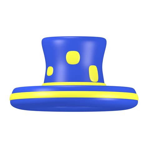 3d Rendering Cute New Year Party Icon Top Hat Party 13520668 Png