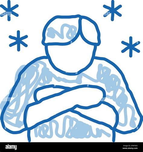 Human With Chill Doodle Icon Hand Drawn Illustration Stock Vector Image