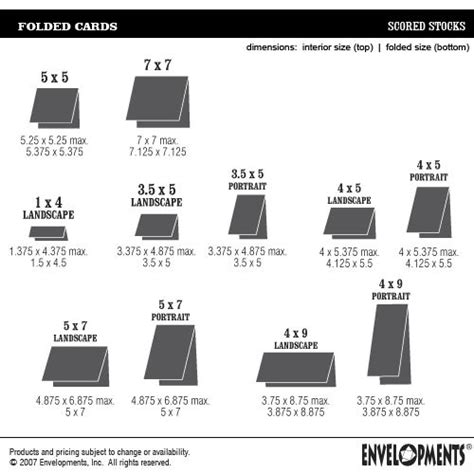 18 Best Card Sizes And Envelope Sizes Images On Pinterest Envelope