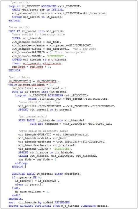 Load And Generate A Hierarchy In Sap Business Warehouse