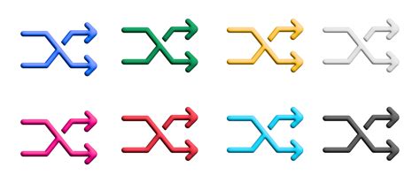 Shuffle Icon Set Colorful Symbols Graphic Elements 17185397 PNG Shuffle Icon Set Colorful Symbols Graphic Elements 17185397 PNG