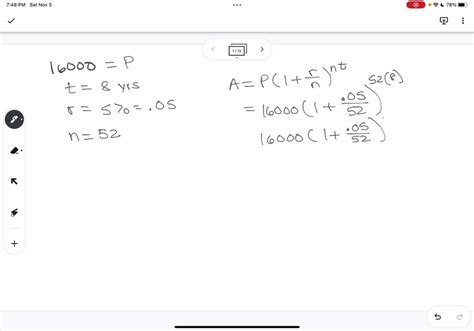 Solved Suppose That 16000 Is Deposited For Eight Years At 5 Apr Calculate The Interest