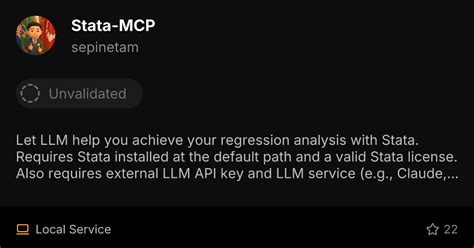 Stata MCP MCP Servers LobeHub