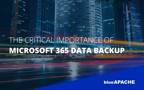 Protecting Your Business The Critical Importance Of Microsoft 365 Data