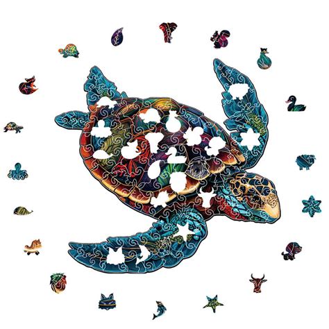 Vibrant Sea Turtle Jigsaw Puzzle