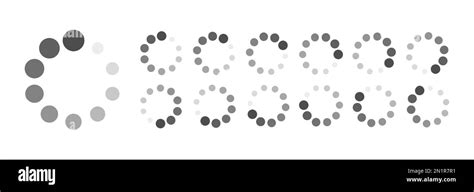 Circular Loading Buffering Icons Vector Stock Vector Image And Art Alamy