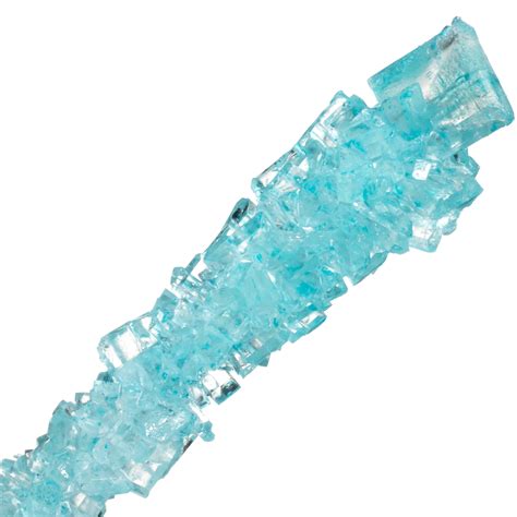 Light Blue Rock Candy On A Stick Individually Wrapped Crystal Candy Candy Envy