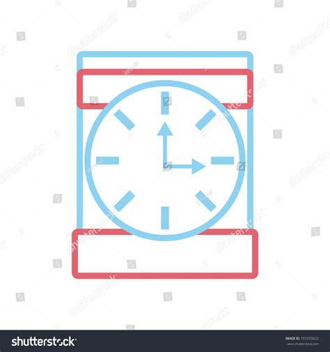 Clock Vector Illustration Stock Vector Royalty Free Shutterstock
