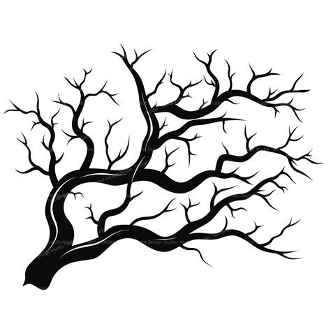 Halloween Tree Branch Svg PNG Files Fall Branches Clipart Silhouette Vector Image SVG Shirt