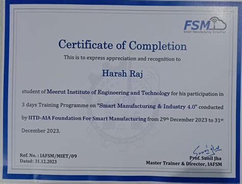 Harsh Raj On Linkedin Ive Completed A Short Term Training On Smart