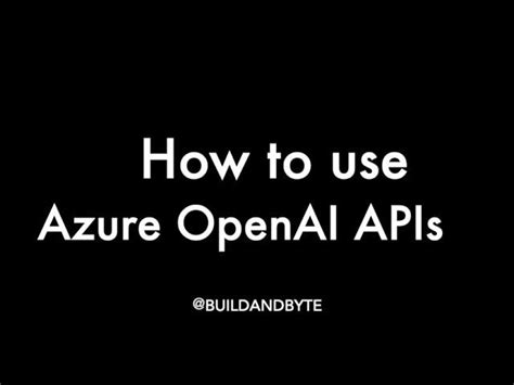 Sunil Vijendra On Linkedin How To Use Azure Openai Apis