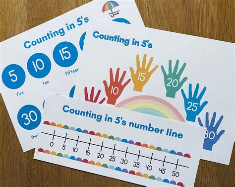 Counting In 5s Mega Printable Teaching Resource Pack Digital Download Maths Number Counting