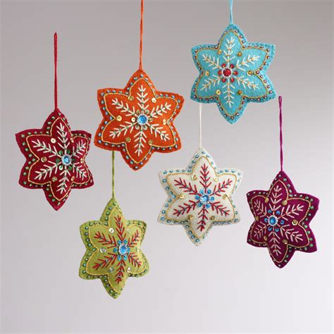 Embroidered Felt Ornament Patterns Hand Embroidery
