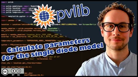 Pvlib Python 11 Fitting Of Spec Sheet Based Model Youtube