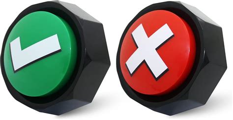 Game Buzzer Right Wrong Button Sound Buzzers Set Of 2 Assorted Colored