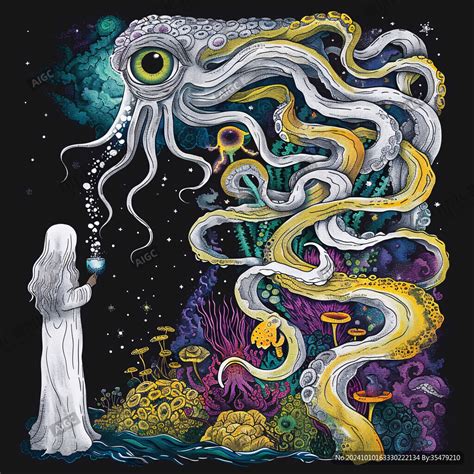 Ai创作图幻想装饰画 梦幻人物创意插画 彩绘科学幻想插图手绘 梦幻美人鱼插画 魔幻装饰画 星月河幻想插画 海姑娘插画 幻想梦境插画 想象装饰画 章鱼手绘插画 海马包装插画 海洋公主插画 手绘