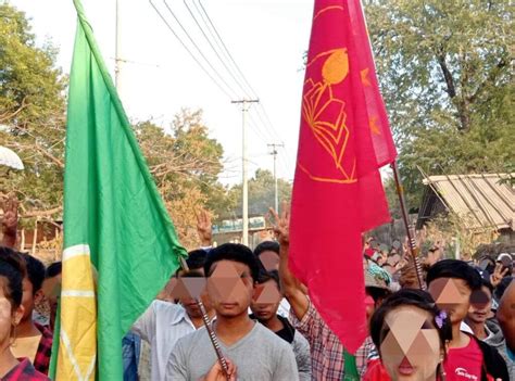 မြိုင်မြို့နယ် သပိတ် စစ်ကြောင်း ဖက်ဆစ် စစ်တပ် တော်လှန်ရေး ချီတက် ဆန္ဒပြ Khit Thit Media