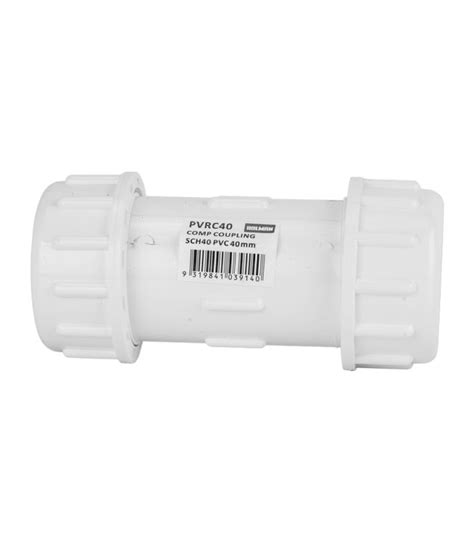 Pvc Pressure Cºmpression Repair Coupling 40mm Holman Plumbing