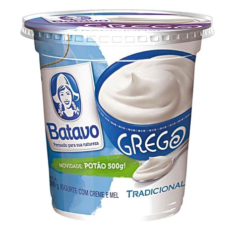 Iogurte Grego Sabor Tradicional Batavo 500g Pão De Açúcar