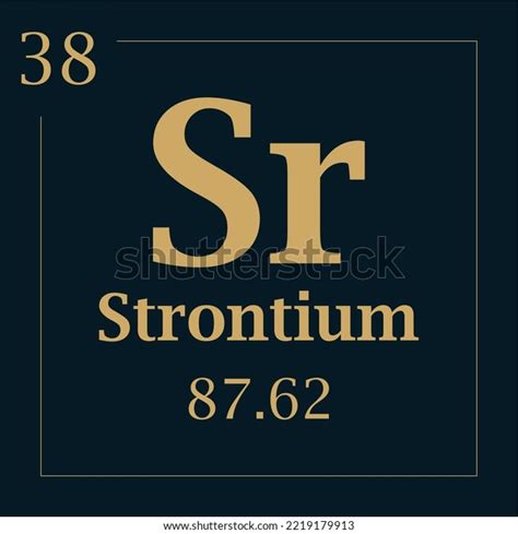 Symbol Element Strontium Atomic Mass Number Stock Vector Royalty Free Shutterstock